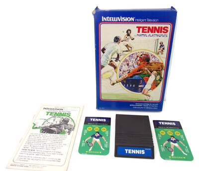 Tennis Intellivision Game Cartridge Complete In Box TESTED | eBay