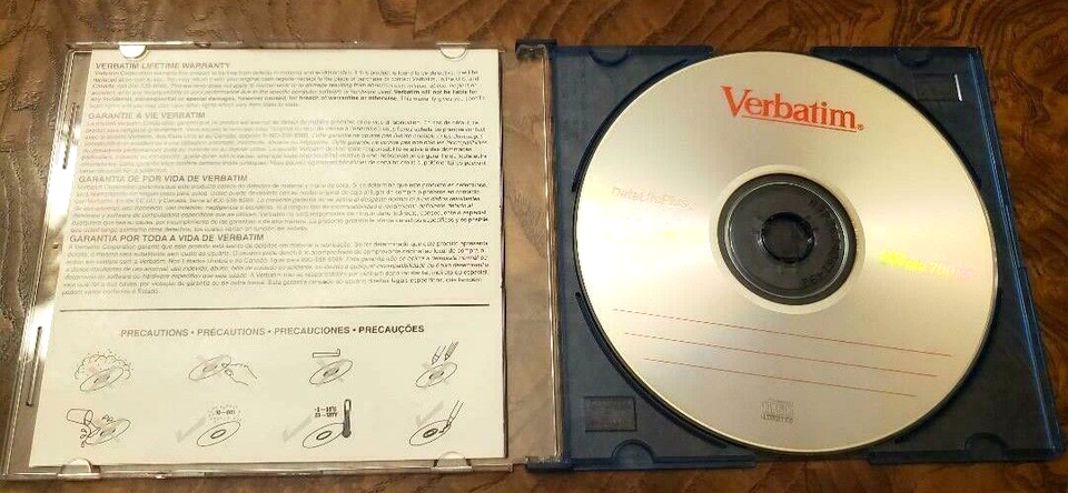 Verbatim 700MB 80 MIN CD-R DataLifePlus 1X – 52X Speed Disc | eBay