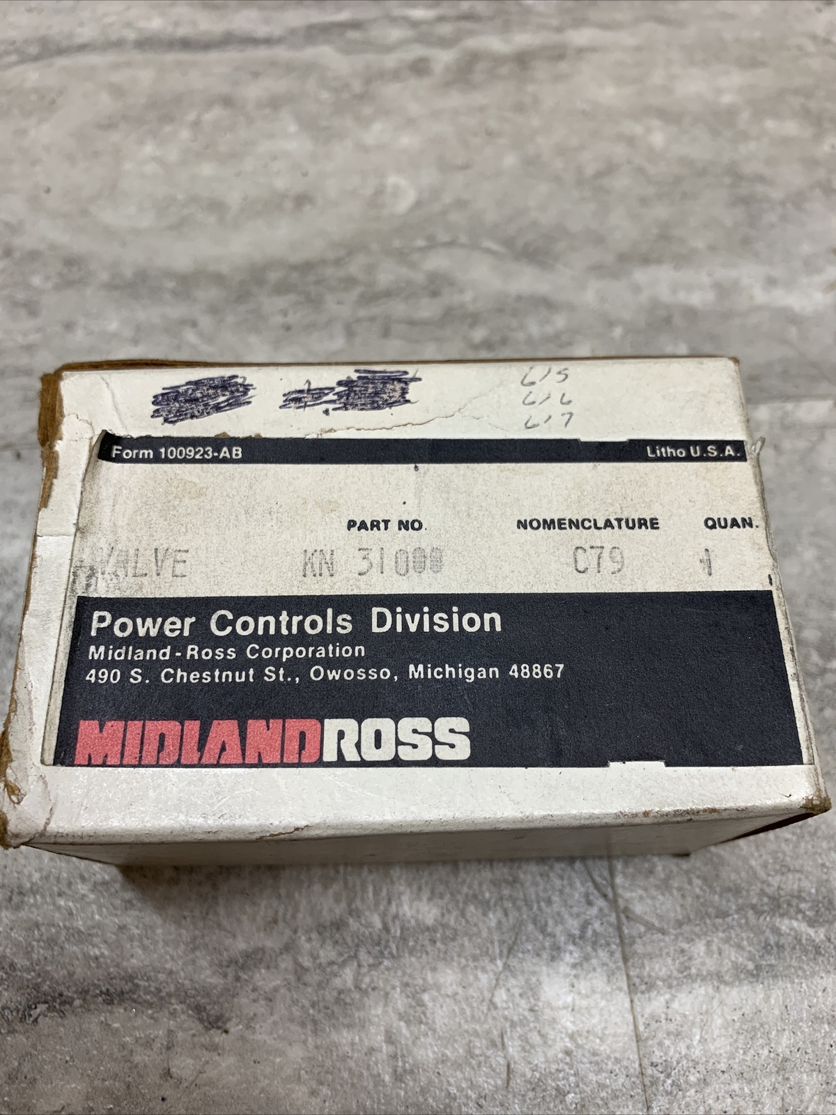 Midland Ross KN31000 Pressure Protection Valve, New | eBay
