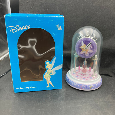 Disney Tinkerbell Once Upon A Time Anniversary 9" Dome Clock w/Original ...