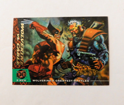 1994 Fleer Ultra X-Men #145 Wolverine vs Cable Greatest Battles Card | eBay
