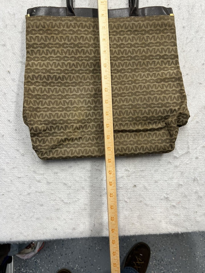 Vintage Mark Cross Made In Italy Tote Bag Monogram Purse Leather ...