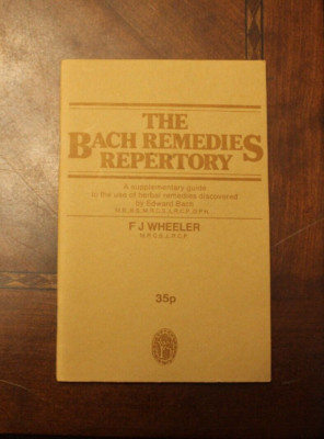The Bach Remedies Repertory ~ Edward Bach ~ 1977 PB 8PR | eBay