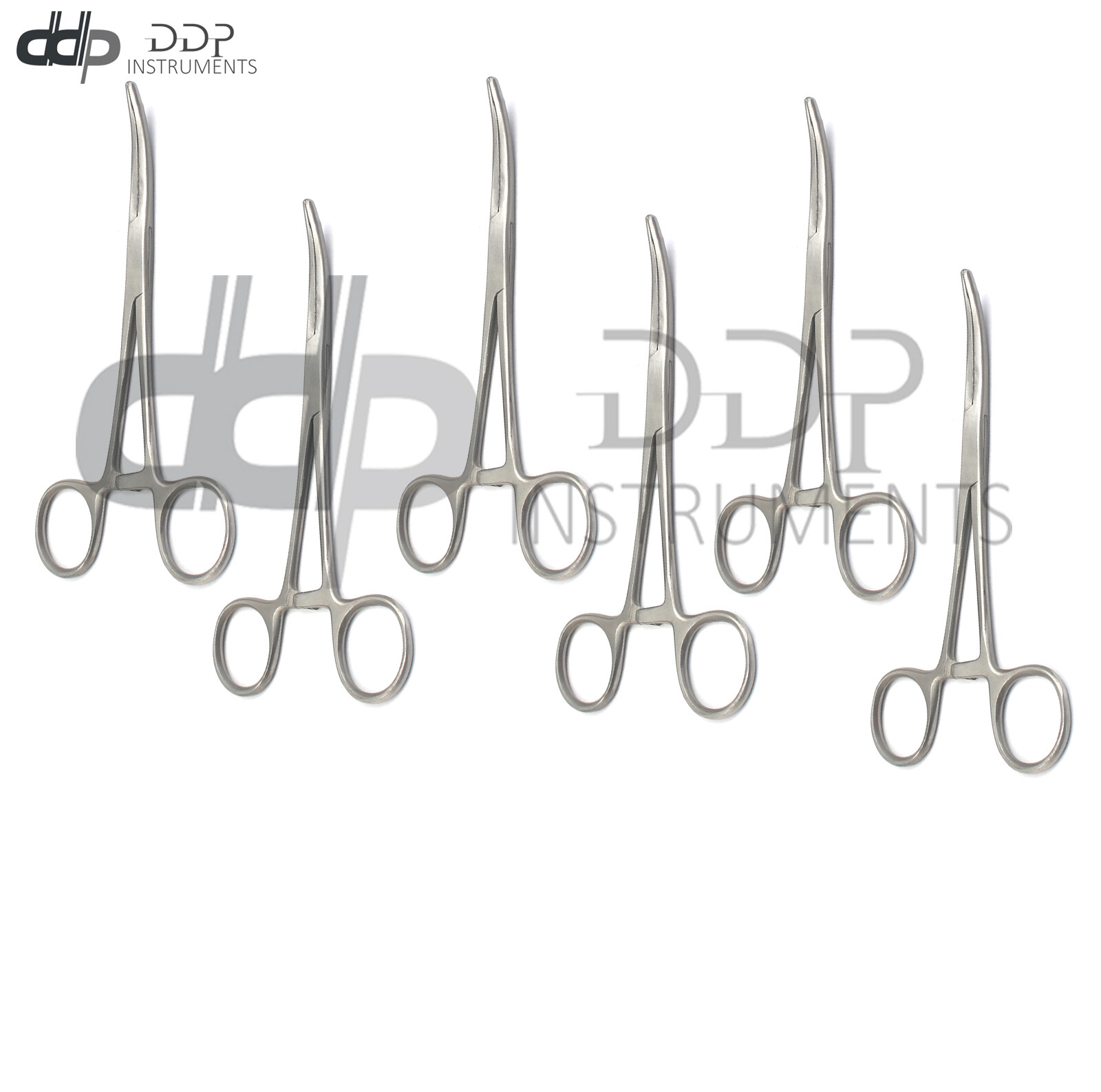 Lot Of 6 Pieces Carmalt Forceps 8" Curved Surgical Instrument Stainless ...