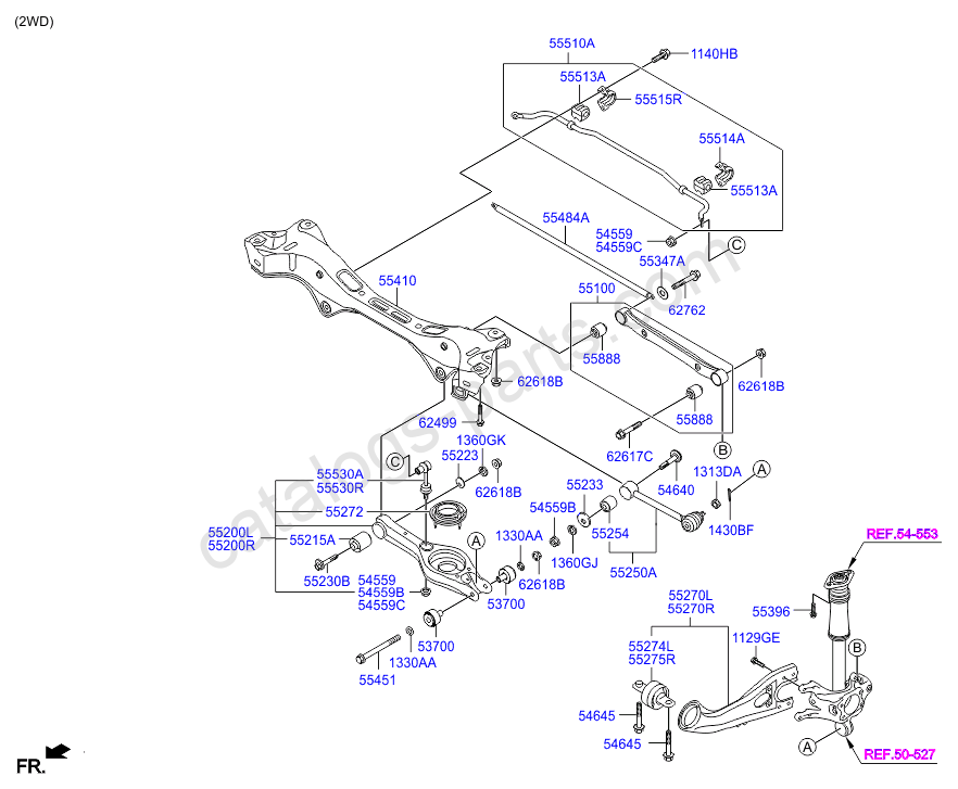 GENUINE BRAND NEW HYUNDAI IX35 2009-2015 PLATE-REAR SUSPENSION CONTROL ...