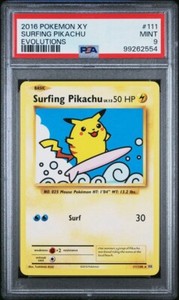 Surfing Pikachu 2016 XY: Evolutions #111/108 Base (Secret) Price Guide ...
