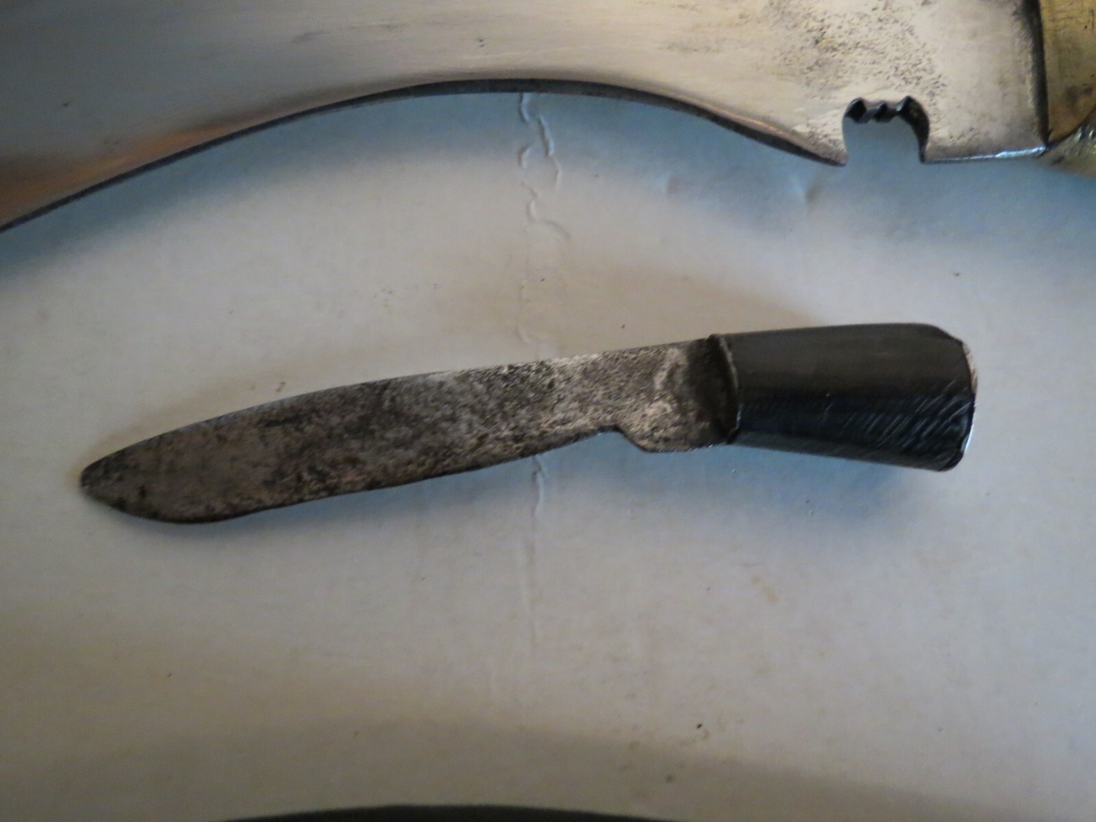 Vintage WW2 Nepal Indian Kukri Gurkha Fighting Knife W/ Scabbard - Very ...