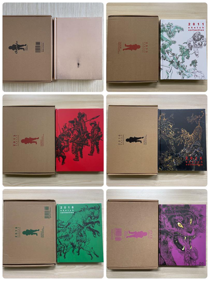 Kim Jung Gi Sketch Collection Book Set Korea Omphalos 2011 2013 2016 ...