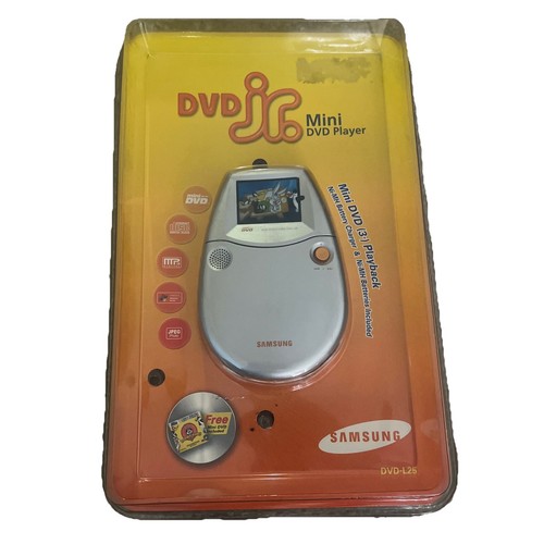 SAMSUNG DVD JR L25 Mini DVD Player w/ Looney Tunes Disc New Sealed RARE ...