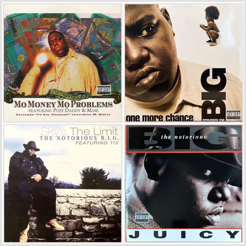 The Notorious B.I.G / set di 4 singoli One More Chance, Sky's The Limit ...