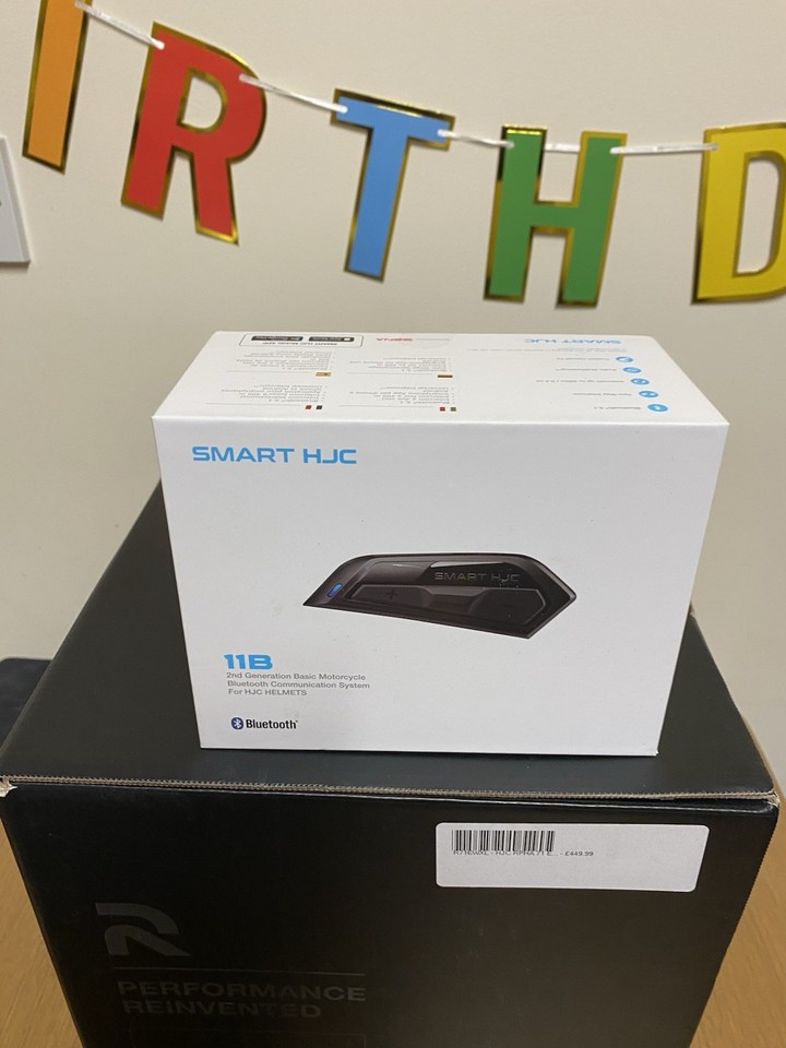 HJC Rpha 71 Motorcycle Helmet Large with HJC 11b Smart Intercom System ...