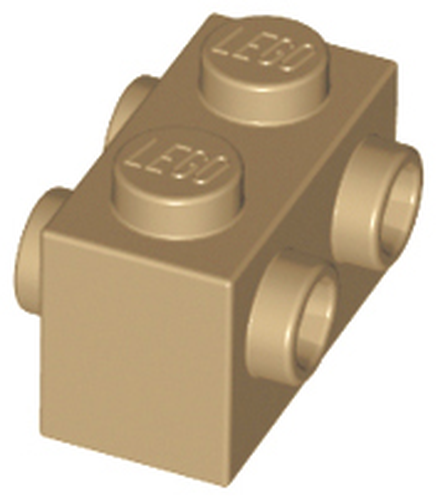 Lego Brick, Modified 1 x 2 with Studs on 2 Sides-52107-Farbauswahl ...