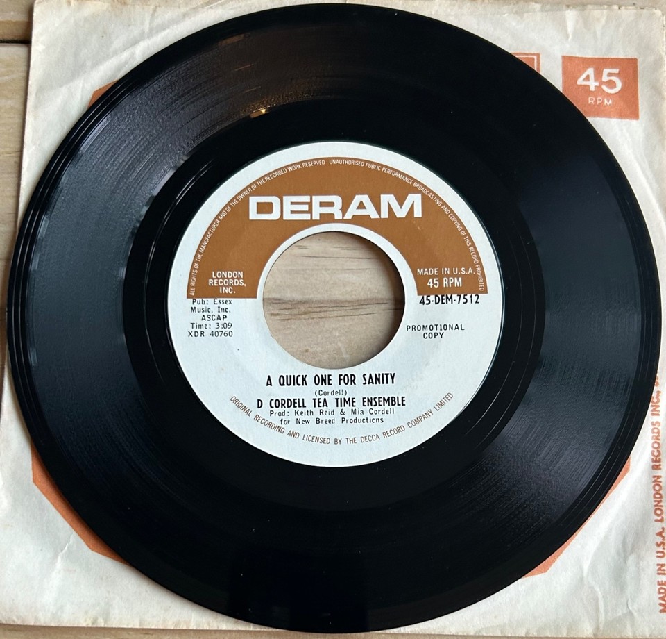 Beverley / D. Cordell Tea Time Ensemble -Museum- Psych Mod 45 on Deram ...