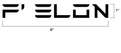 F ELON STICKER VINYL DECAL MUSK TRUMP PROTEST | eBay