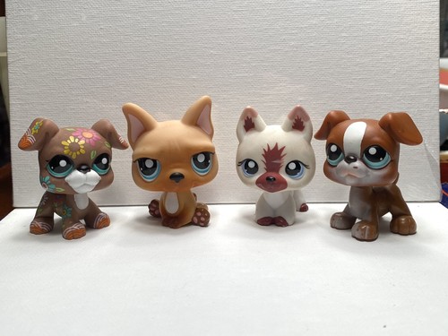 Authentic LPS Littlest Pet Shop Brown Dog Terrier LOT #1840 #1847 #1421 ...