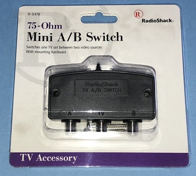Vintage Radio Shack 75 Ohm Mini A/B Switch. New in Package. | eBay