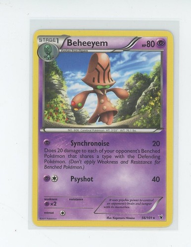 Pokemon Noble Victories Rare Card - Beheeyem 56/101 | eBay