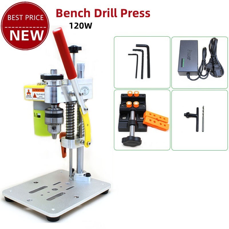 Mini Bench Top Drill Press Desktop Drilling Machine with B10 Drill ...