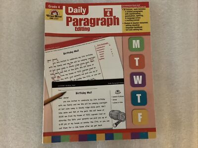 Daily Paragraph Editing, 36 Lessons, Answer Key, Grade 4, Evan Moor EMC ...
