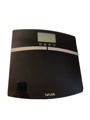 Taylor 5789FW Body Composition Scale Black 12.5"w x 12.5"L x 1"h ...
