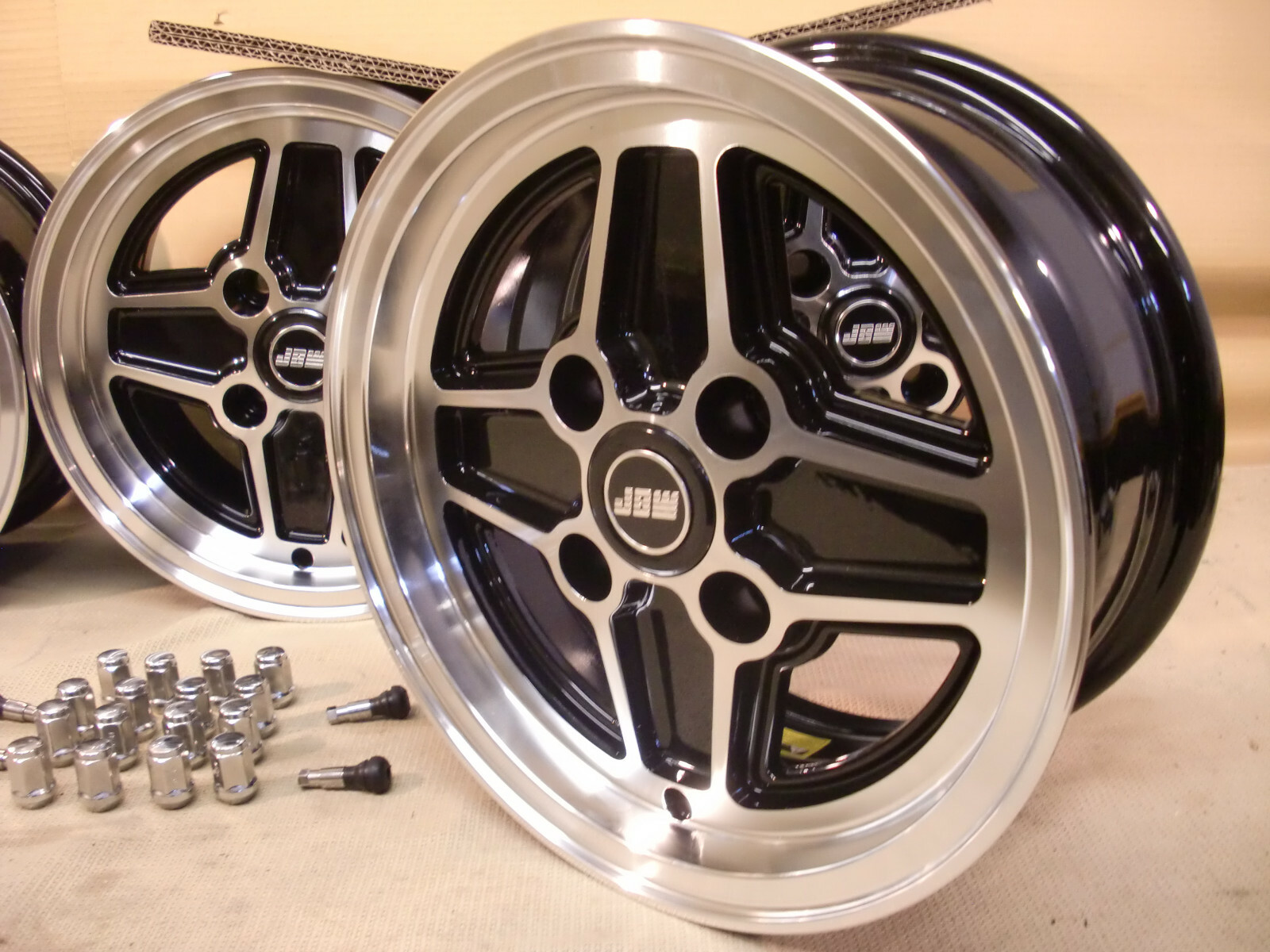 FORD ESCORT CAPRI CORTINA 6X13 ALLOY WHEEL SET JBW RS4 SPOKE STYLE 13X6 ...