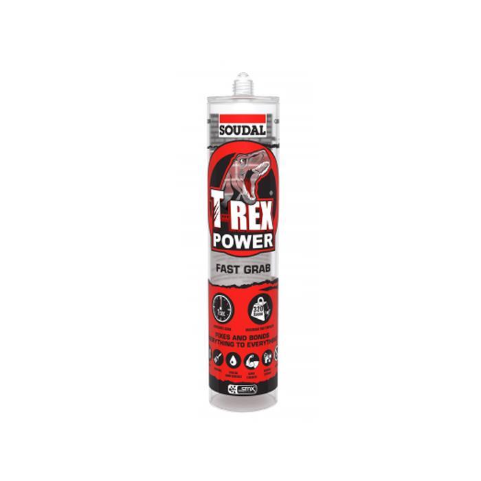 Qty 2 Soudal Clear T-Rex SMX Polymer Sealant Adhesive 290ml Cartridge ...
