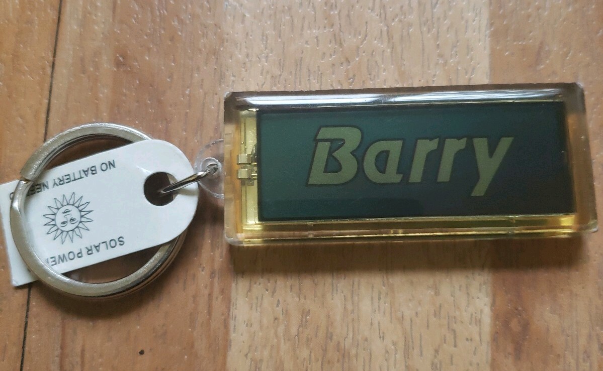 BLINKING SOLAR NAME KEYCHAIN | eBay