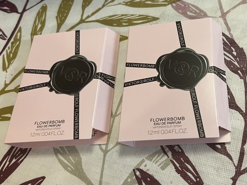 2X VIKTOR & ROLF Flowerbomb Eau de Parfum Spray Samples - Size 1.2ml ...
