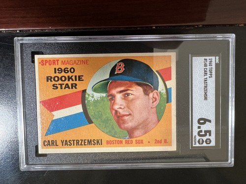 1960 TOPPS BASBEALL CARD #148 CARL YASTRZEMSKI SGC 6.5 BOSTON RED SOX ...