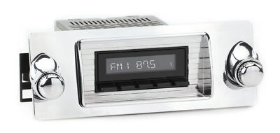 1947-53 Chevrolet Truck Radio AM FM Bluetooth USB RetroSound M2 Chrome ...