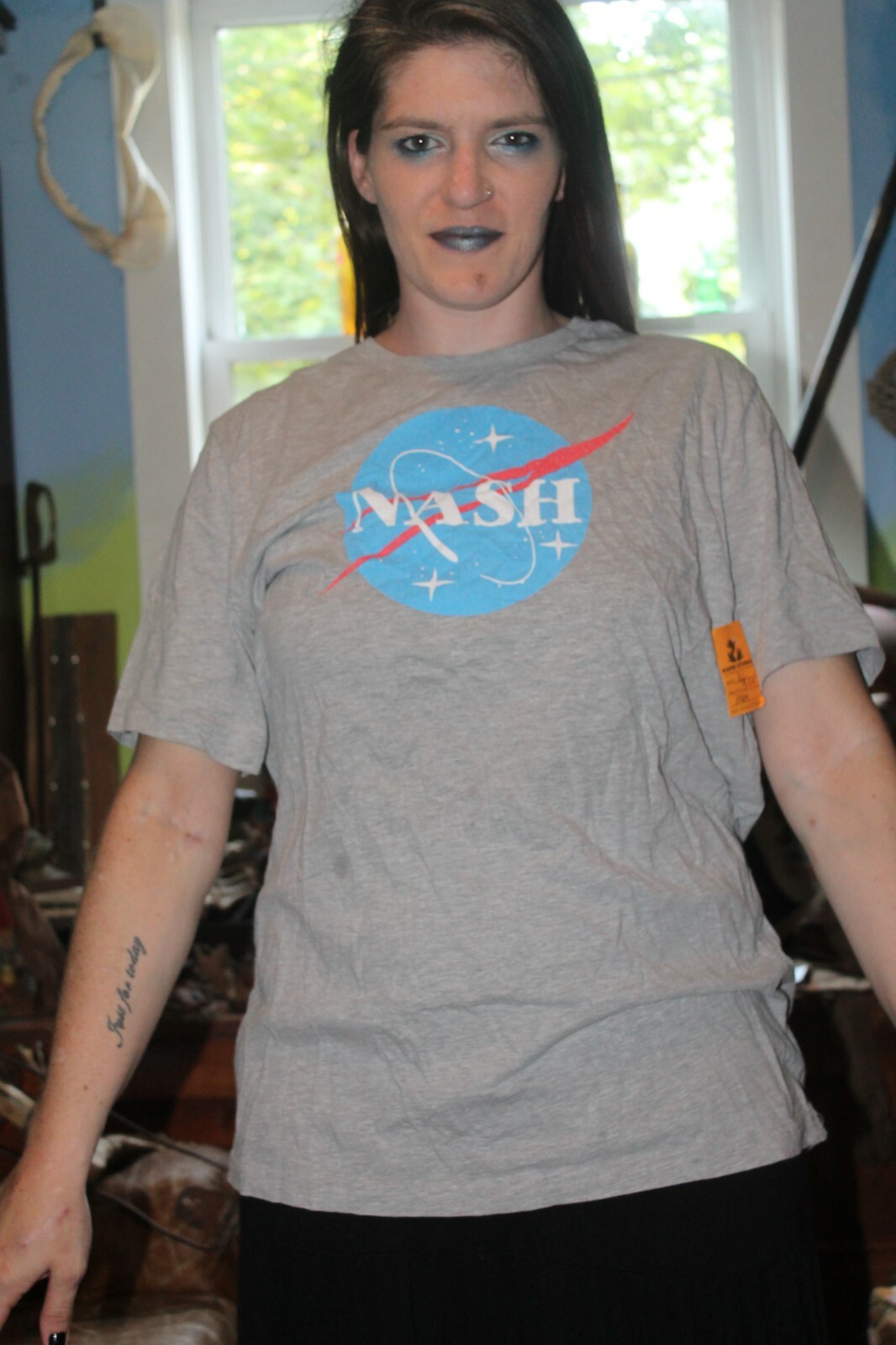 Nash NASA Nashville XL Grey T-Shirt | eBay