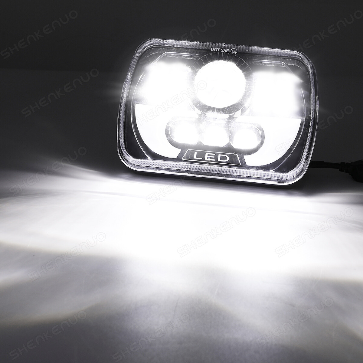 Pair 7X6" LED Headlights Hi/Lo Beam For Chevy Express Cargo Van 1500 ...