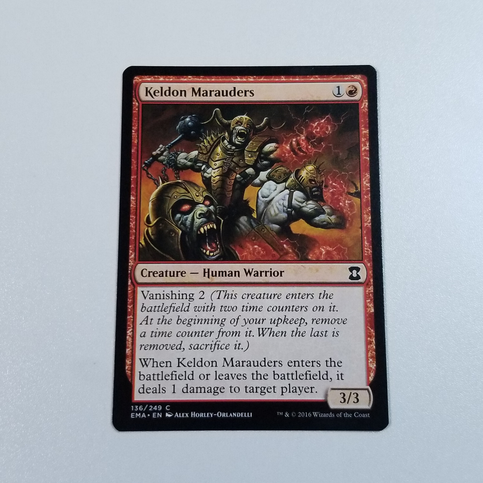 MTG Keldon Marauders Eternal Masters 136/249 Regular Common for sale ...
