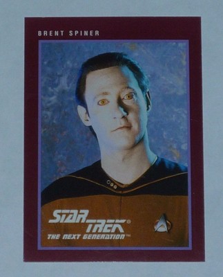 Star Trek Trading Card #140 Brent Spiner 1991 25th Anniversary | eBay