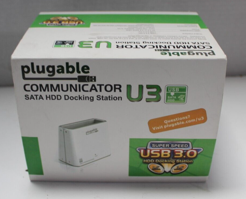 PLUGABLE Communicator U3 SATA HDD Hard Drive USB 3.0 Docking Station ...