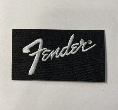 Fender Guitar Embroidered Iron / Sew on Patch Laser Cut Badge Metal ...