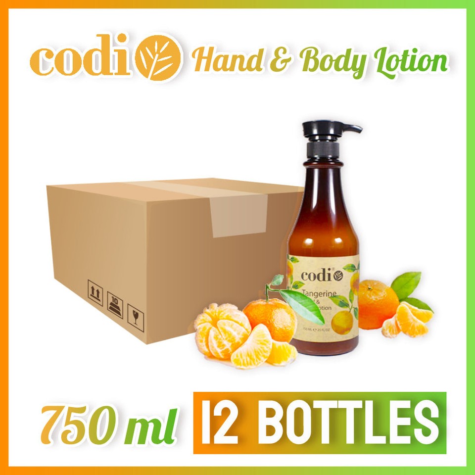 CODI Hand & Body Lotion 25fl oz/750mL BOX OF 12 - Tangerine | eBay