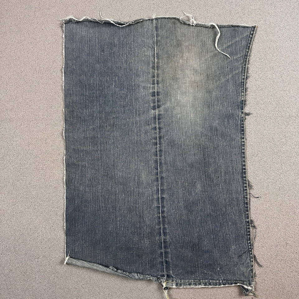 Vintage 50s Lee Selvedge Denim Pant Leg Scrap 4 Repairs 60s Lemon ...