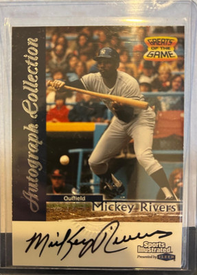 Autographed Mickey Rivers 1999 Fleer/Sports Illustrated Greats of the ...
