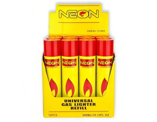 Neon lighter butane gas refill universal fluid fuel ultra refined 10.14 ...