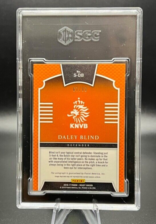 2016-17 Panini Select Soccer #S-DB DALEY BLIND Signatures Auto #67/99 ...