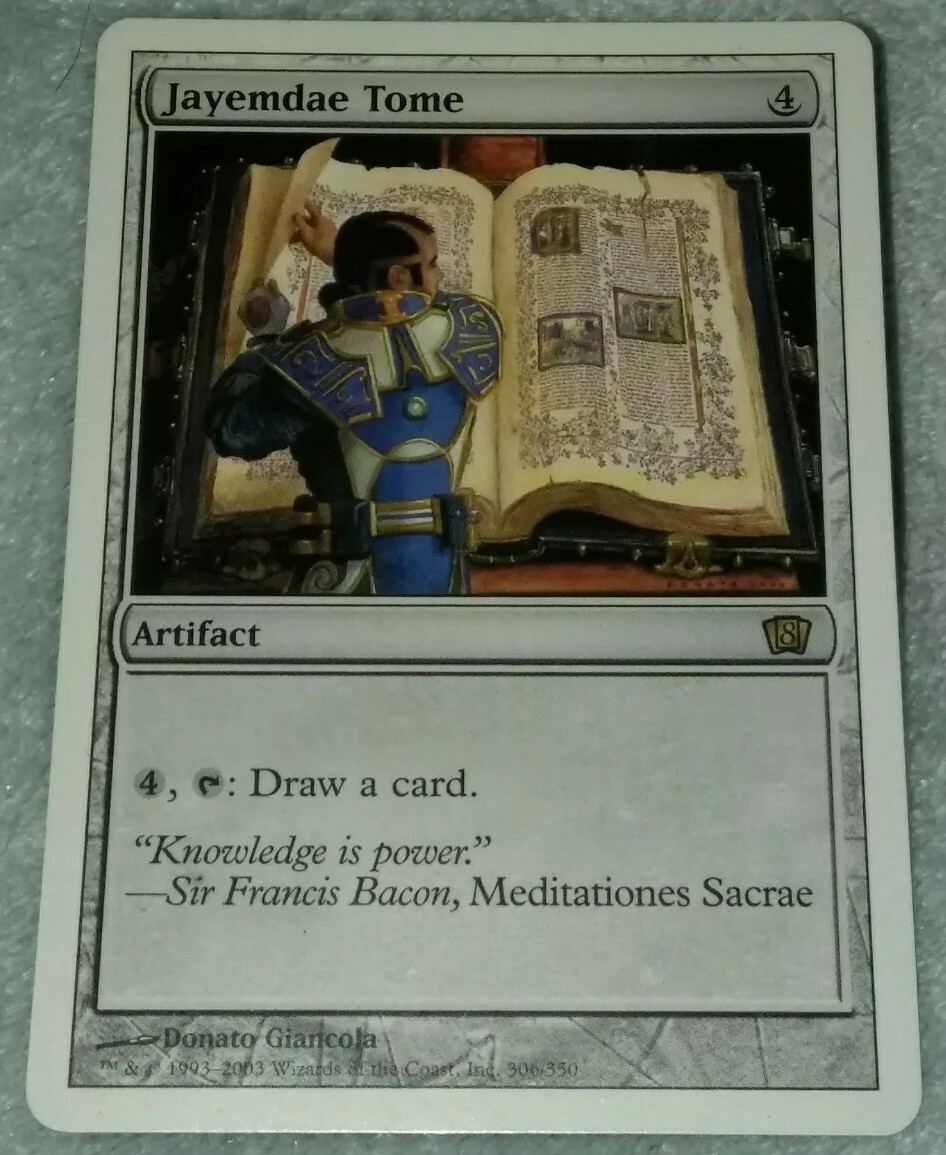 Jayemdae Tome = Artifact Eighth 8th Edition Mtg MAGIC THE GATHERING ...