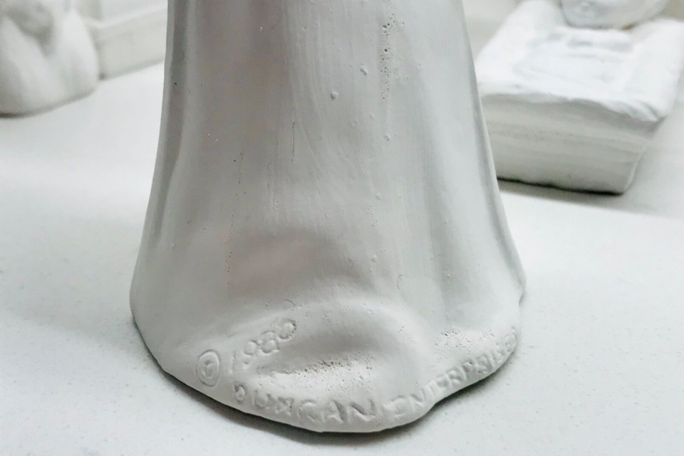 Vintage Ceramic White 14 Piece Nativity Set 1980 Duncan Enterprises ...