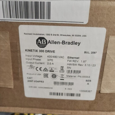 2097-V34PR3 AB Kinetix 300 Servo Drive 2097-V34PR3 Spot Goods NEW | eBay