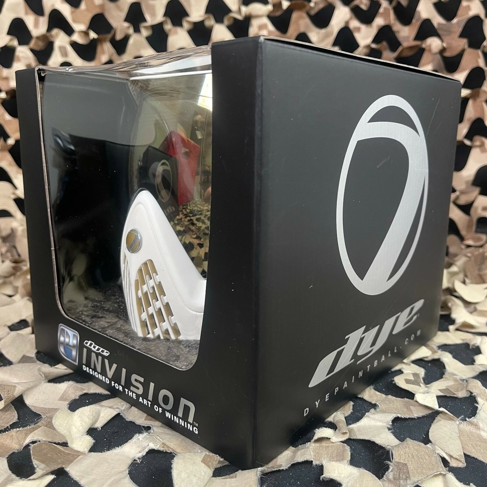 NEW Dye Invision Goggle I4 Pro Mask Collector's Edition - White/Gold | eBay