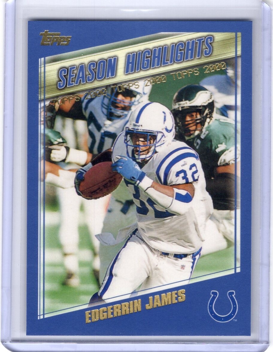 EDGERRIN JAMES 2000 Topps #327 - COLTS | eBay