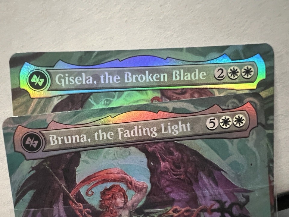 FOIL Gisela Broken Blade & Bruna Fading Light Secret Lair MTG Angels ...