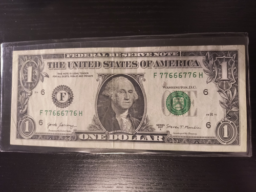 One Dollar Denomination US Currency with unique serial number | eBay
