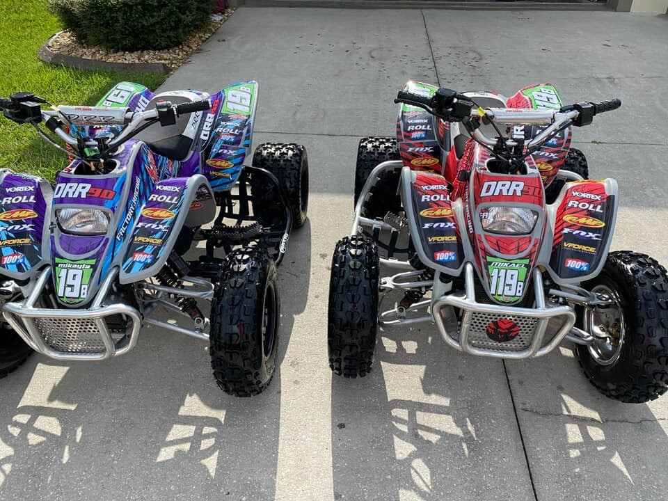 DRR DRX 50 70 90 05-12 ATV SEMI CUSTOM GRAPHICS KIT STREET | eBay
