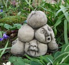 🇬🇧 STONE GARDEN COMEDY HEAD PILE UP FUNNY PEBBLE HEADS ROCK FACES ...